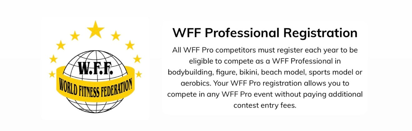 2025年度WFF PRO競技者登録